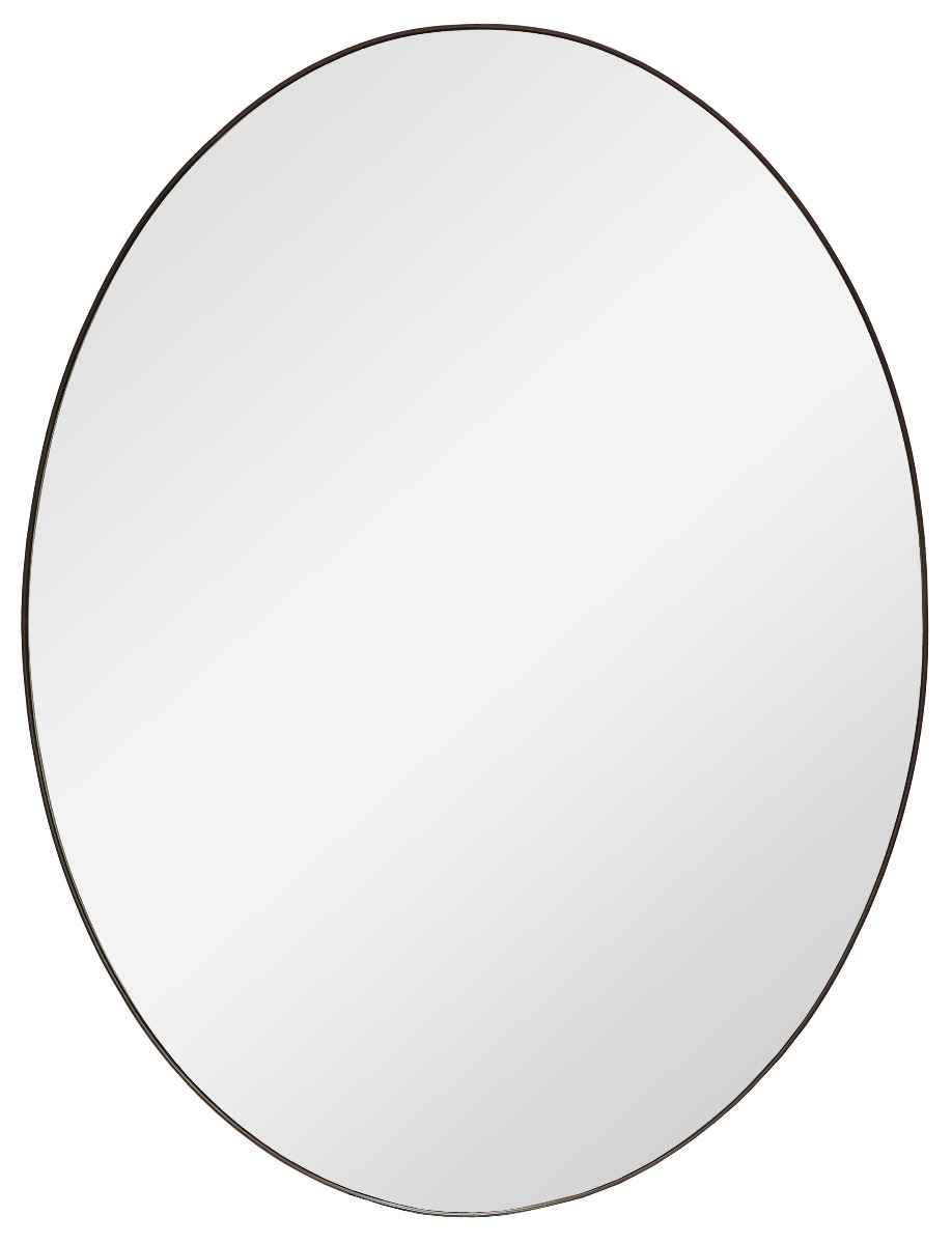 Mirrorize Canada | Balboa Black Iron Finish Premium Oval Shaped Mirror